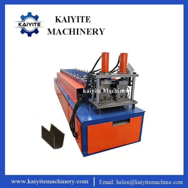 U Channel Purlin Double Line Roll Forming Machine – Roll Up Shutter Door Forming Machine